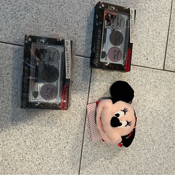 Disney | Makeup | Disney Minnie Mouse Eye Shadow 3 Piece Bundle | Poshmark